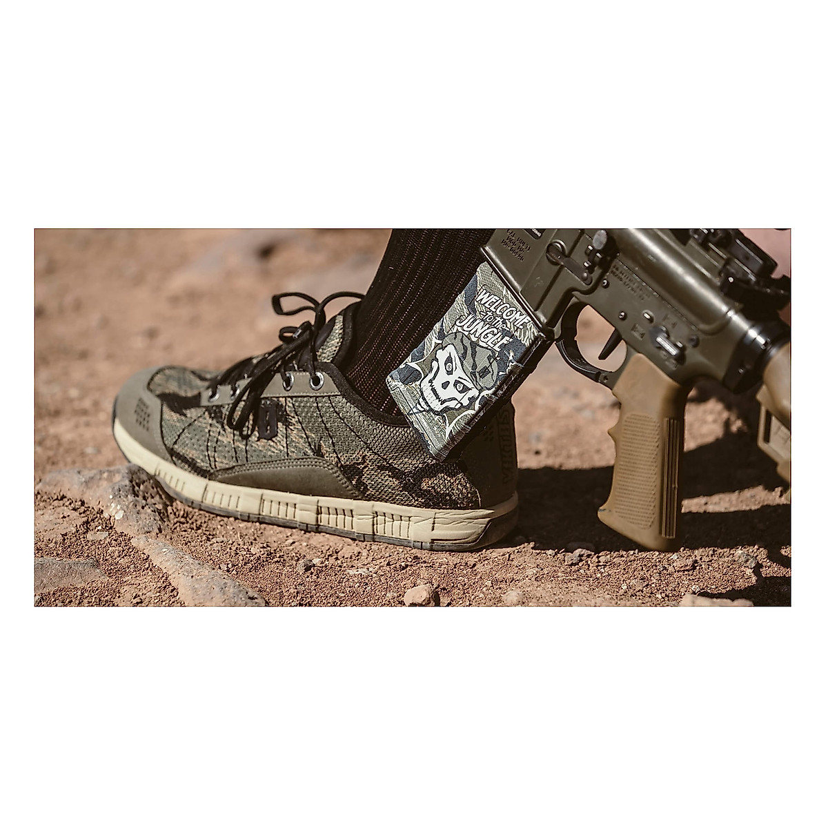 VIKTOS Men's Core2 Tiger Stripe Lightweight Breathable Cross-Training Shoes with Hi-Rebound Eva Foam, Green Camo, 10.5