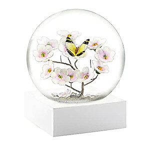 CoolSnowGlobes Butterfly on Branch Cool Snow Globe