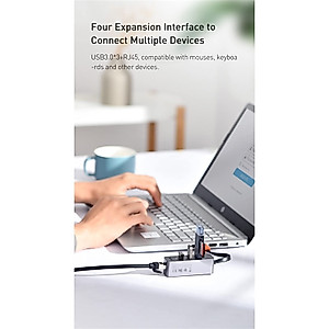 WJCCY USB 3.0 HUB USB A to RJ45 LAN Adapter Multi USB 3 USB 3.0 Hub Converter Dock USB Splitter