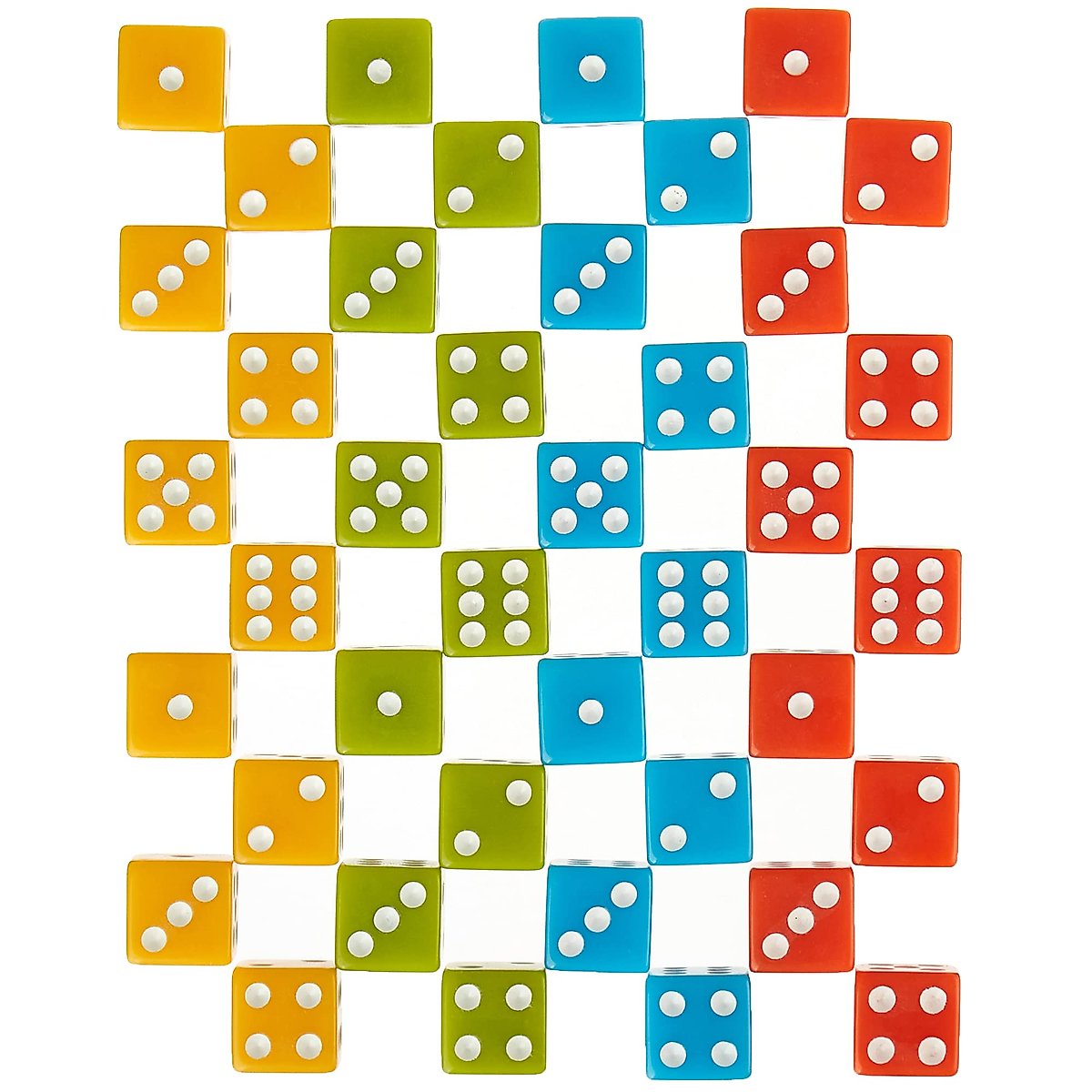 Tossing Tens - 50+ Fast, Frenzied Dice Games and 40 Colorful Dice - Included Deck of Unique Dice-chucking Activities for Game Night, 1-4 Players, Quick Play Time, Math Games (Deluxe w/Dice Cups)