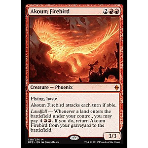 Magic The Gathering - Akoum Firebird (138/274) - Battle for Zendikar