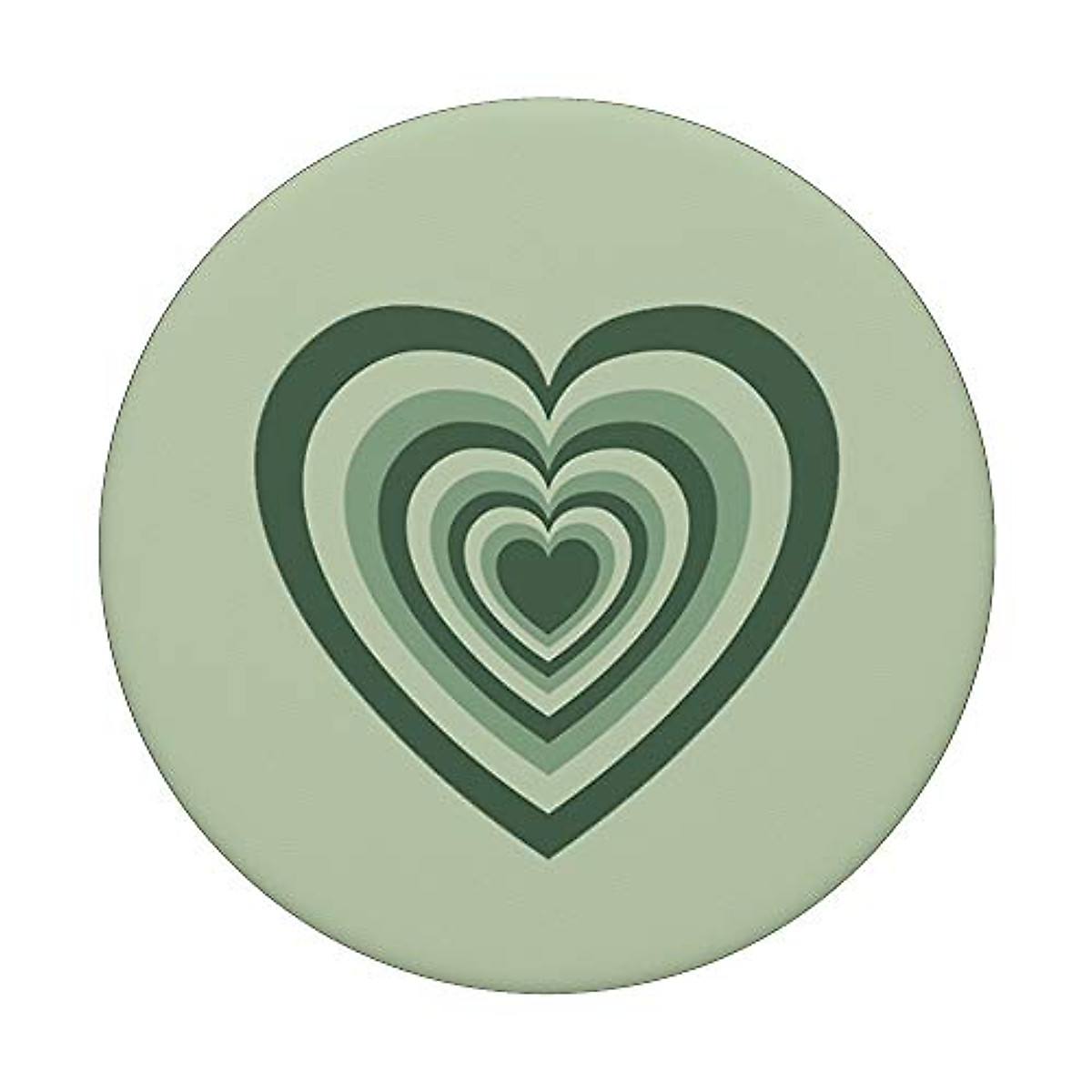 Sage Green Coffee Love Heart Latte Pattern Coffee Lovers PopSockets PopGrip: Swappable Grip for Phones & Tablets