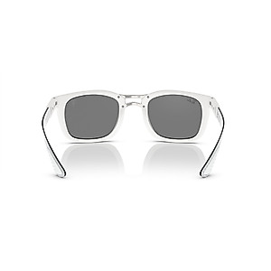Ray-Ban RB8362M Square Sunglasses, White/Grey Mirrored Silver, 53 mm