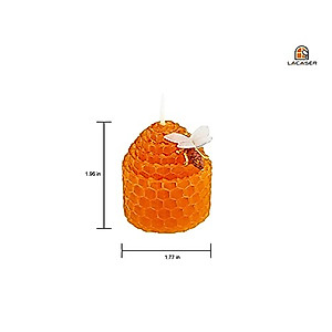 Lacaser Natural Beeswax Votive Candles Bulk Set of 24, Dripless & Smokeless & Unscented, 6 Colors Available, Gift Box Packed