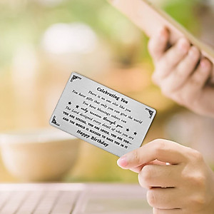 Personalized Religious Birthday Cards - Happy Birthday Card Gifts Unique for Women Men, Wallet Card Birthday Gifts for Him Her