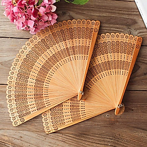 Handmade Folding Fan Folding Fan, Hand-held Fan,Chinese Style Bamboo Fan Portable Fan Souvenir Folding Fan Gift Fan Front Handheld Fan