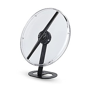 3D Holographic Projector, 32cm Desktop LED 3D Hologram Fan Advertising Display Projector, Support Mobile APP, for Shop, Bar, Advertising Display