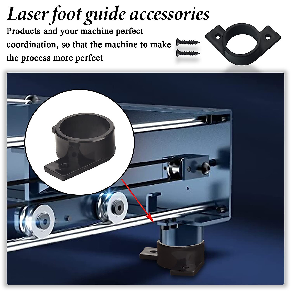 Laser Feet Guide with Screw for xTool D1 Compatible with xTool D1 Laser Cutter and Engraver Machine (4 Pcs)