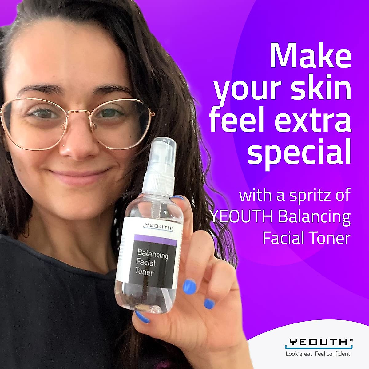 YEOUTH Hydrating Toner for Face Spray with Chamomile and Allantoin, Alcohol Free Refreshing Face Toner for Women and Men 3.4 Oz