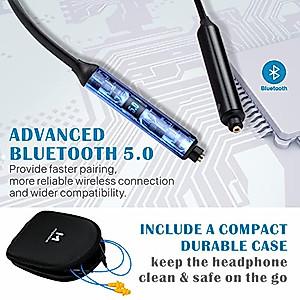 MIPEACE Bluetooth Earplug Headphones for Work, Neckband Ear Protection Bluetooth earplugs Work earbuds-29db Noise Reduction Safety Headphones with Replacement Buds,19+Hour Battery for Lawn Mowing DIY