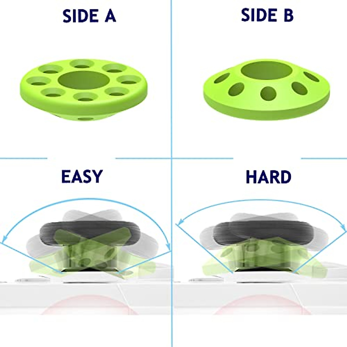 Aim Assist Motion Control Rings Compatible with PS5,PS4,Xbox Series X/S,Xbox Core,Xbox Elite 2 Core Controller Precision Rings Rubber Accessories Two Different Strength (3pack-Green)