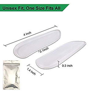 5 Pairs Medial & Lateral Heel Wedge Silicone Insoles - Corrective Adhesive Shoe Inserts for Foot Alignment, Knock Knee Pain, Bow Legs, Osteoarthritis for Men and Women