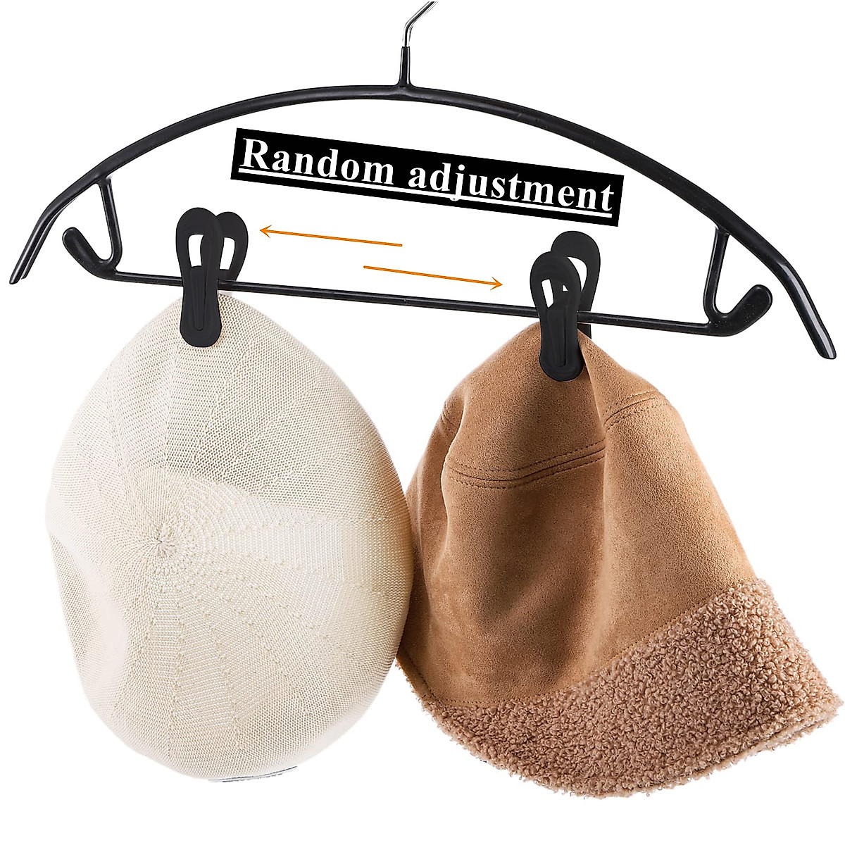 Yopay 50 Pieces Hanger Clips for Hangers, Strong Pinch Easily Clip on Clothing Pants, Multi-Purpose Kids Plastic Finger Clips for Home, Office, Travel, Crafts