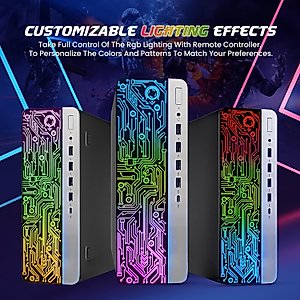 HP ProDesk Desktop RGB Computer PC Intel i5-6th Gen. Quad-Core Processor 16GB DDR4 Ram 1TB SSD, 22 Inch Monitor, Gaming Keyboard and Mouse, Speakers, Built-in WiFi, Win 10 Pro (Renewed), 600 G3