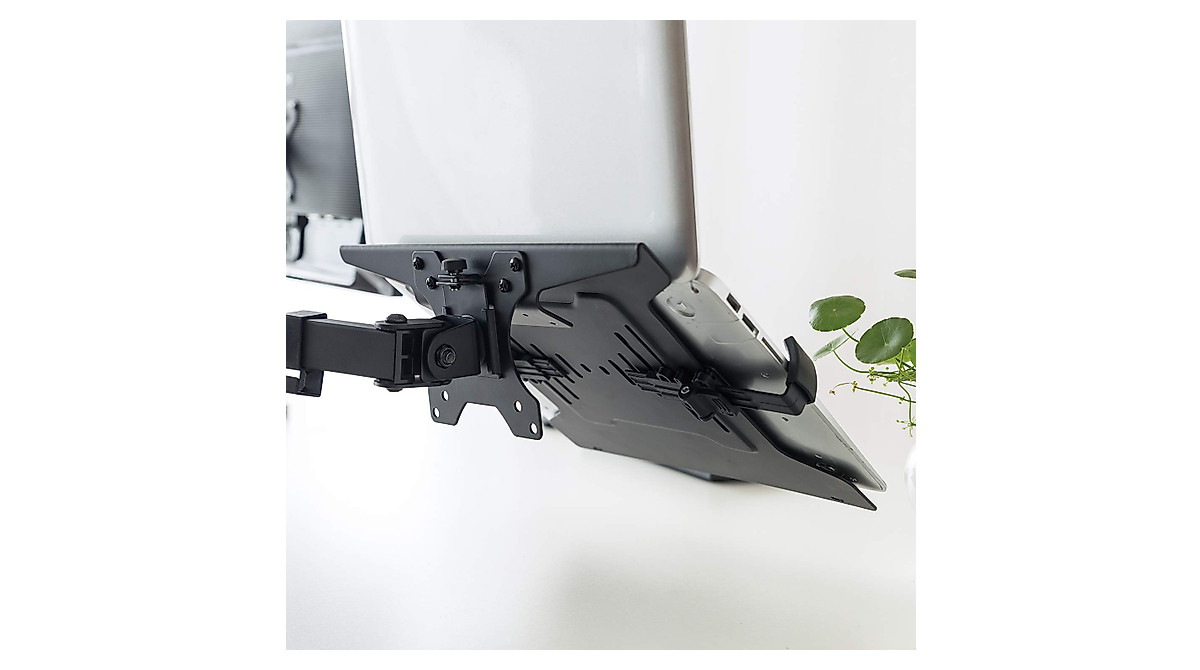 Secure Laptop Mount Tray for Monitors | HumanCentric