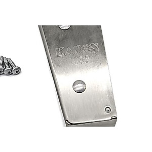 The Kason 1095 Stainless Steel Closer with 1094 Adjustable Stainless Steel Wide Hook, Flush to 7/8" to 1 5/8” Offset and Hardware KIT