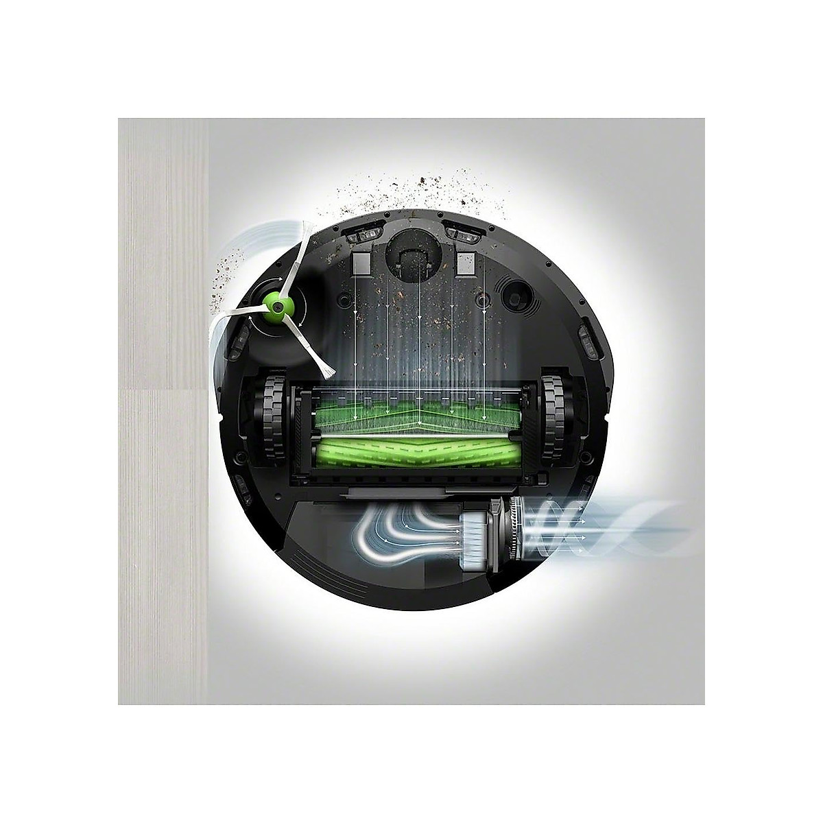 iRobot Roomba i series EVO Wi-Fi Connected Robot Vacuum, Good for Pet Hair, Carpets, Hard Floors, Self-Charging, Black, with MTC Microfiber Cloth