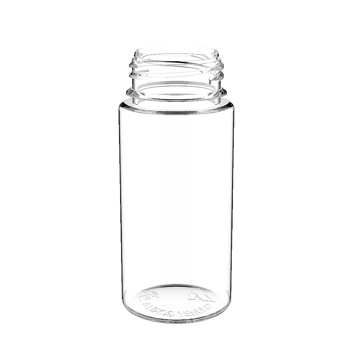 BOTTLES Chubby Gorilla - 100ML Unicorn Bottle - Clear Bottle Natural Cap - V3 (3 PACK)