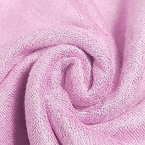 Wokaku Washcloths-for-Washing-Face-Skin-Friendly-Towels-Hand-Towels-Wash-Cloths-Highly-Absorbent-and-Quick-Dry-Face-Towels (Pink)