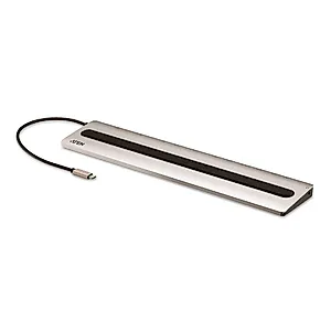 ATEN UH3237 USB-C Docking Station 13-in-1 USB C Dock for 13 Devices USB SD Micro SD with Power Pass-Through 85W PD 3.0 4K at 30Hz one HDMI or Dual Display Output at 60Hz Gold and Black Premium Design