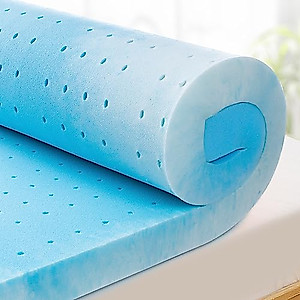 3 Inch Memory Foam Mattress Topper Queen, Gel Foam Mattress Topper Queen for Pressure Relief, High Density Cooling Memory Foam Pad, Premium Soft Mattress Topper, Certipur-Us Certified