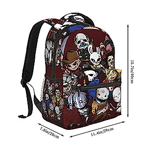 Ycivpoh Dead by Daylight Backpack Versatile and Durable Double-Shoulder Backpack for Outdoor Activities16 inch