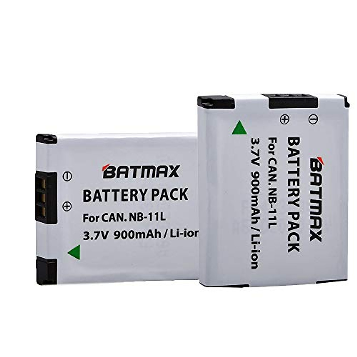 Batmax 2Pcs NB-11L NB-11LH Battery + USB LED Charger for Canon PowerShot A2300 is, A2400 is, A2500, A2600, A3400 is, A3500 is, A4000 is, ELPH 190 is, ELPH 180, 170 is, ELPH 160, 150 is, 140 is, 135 I