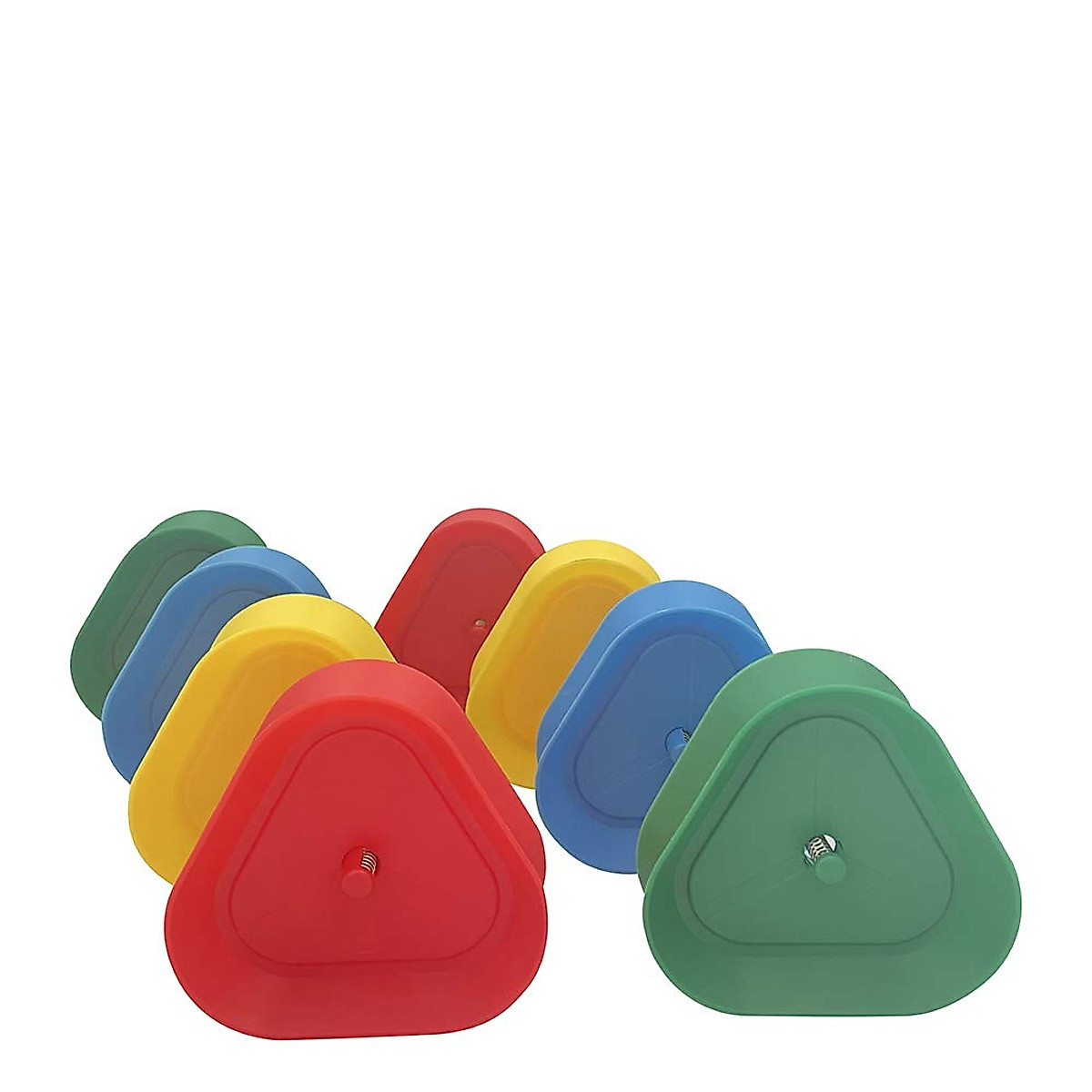 SEETOOOGAMES Playing Card Game Holders - Little Kids Hands Free Triangle Shaped Poker Tray - 8 Pieces