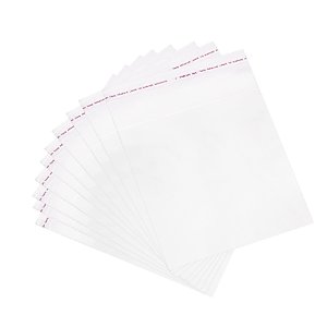 uxcell 100Pcs Clear Cello Bags, 4" x 4" Plastic Self Sealing OPP Cello Treat Bags Cello Poly Bags for Packing Cookies Candy Jewelry Gifts, Clear
