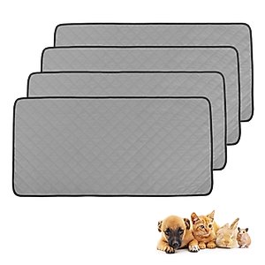 Nisorpa 4 Pack Guinea Pig Cage Liners Super Absorbent Washable Guinea Pig Pee Pads Waterproof Guinea Pig Bedding for Small Animals Rabbit Hamster Rat, 48 x 24 inches