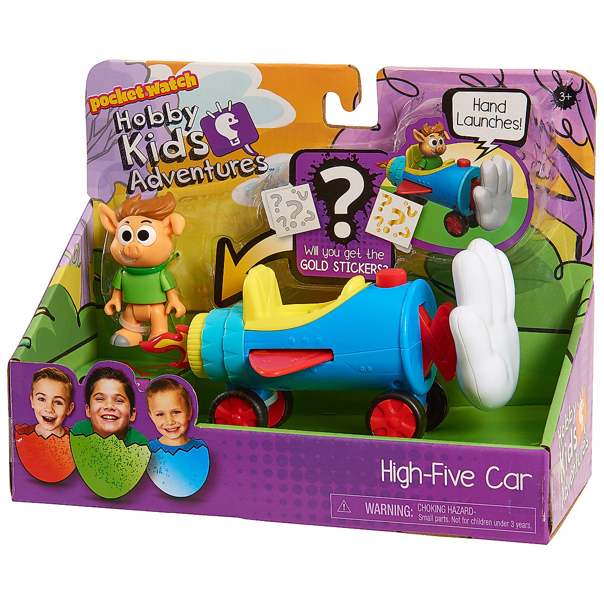 HobbyKids High-Five Car, Kids Toys for Ages 3 Up by Just Play