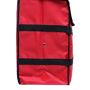 Best Quality Nylon Insulated 20" x 20" x 12" Red Pizza Delivery Bag