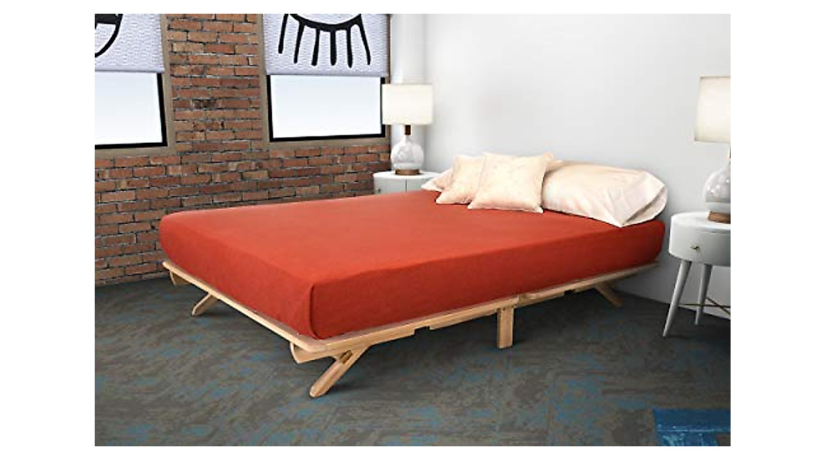 KD Frames Queen Fold Platform Bed - Stylish & Sturdy