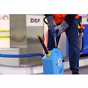 Diesel Exhaust Fluid Refillable DEF Jug 5 Gallon - Silver Transfer - STS-0777