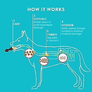 TRURANCH 4-5" Collagen Bones, Bully, Healthy Joint Support Dog Treat, Rawhide Alternative, Skin & Coat Health, 1 Bag, 4 Count