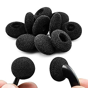 40 Pack Foam Earbud Earpad.18cm Ear Bud Pad Replacement Sponge Covers for for Earphones.Ear Pad Cushions for Transcription Headsets