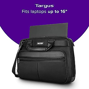 Targus Mobile Elite Laptop Bag for 15.6-inch Laptops, TSA Checkpoint-Friendly Design, Messenger Bag for Men /Women, Computer Bag & Laptop Case for Mac/PC/Dell/Lenovo/HP, Black (TBT045US)
