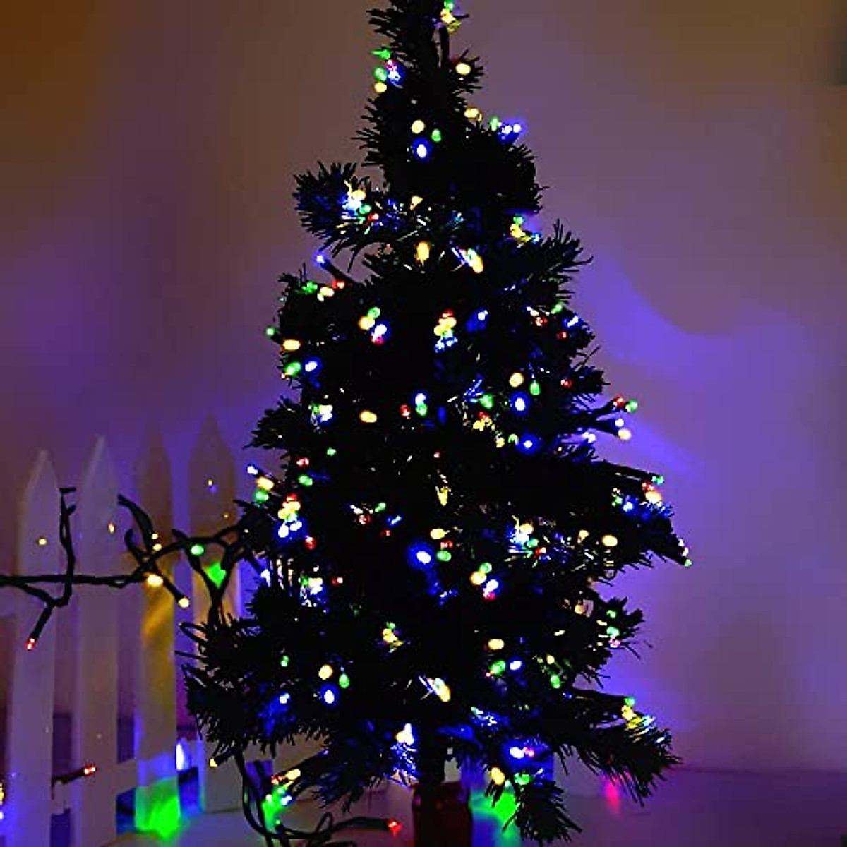 DOTOMP Solar Christmas String Lights, 72ft 200 LED 8 Modes Solar Powered Outdoor String Light Lighting Waterproof Fairy Lights for Xmas Tree Garden Homes Wedding Lawn Party Decor (2 Pack)