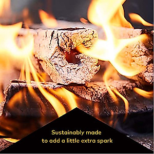 Prime 6 Fire Starters for Campfires, BBQ & Grill — The Charcoal Starter Recycled from Nature with no Binders, Additives, or Chemicals