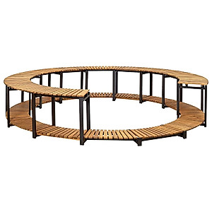 GOLINPEILO Solid Wood Spa Surround Outdoor Massage Hot Tub Frame with Steps and Storage Compartment for Outdoor, Garden, Backyard, 107.5"x107.5"x20.9" Patio Indoor Outdoor Use -58