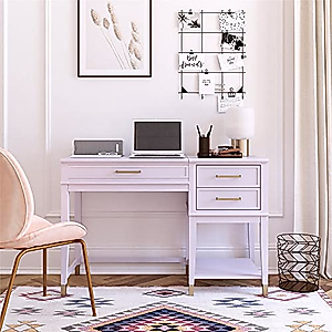 CosmoLiving by Cosmopolitan Westerleigh Lift-Top Computer Desk, Lavender