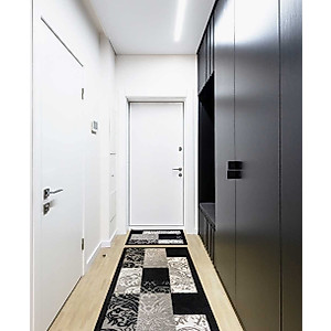 Gloria Non Slip Stain Resistant Rubber Back Kitchen Rug Kitchen Runner Kitchen Mat Carpet for Kitchen (KitchenSet, 2702)