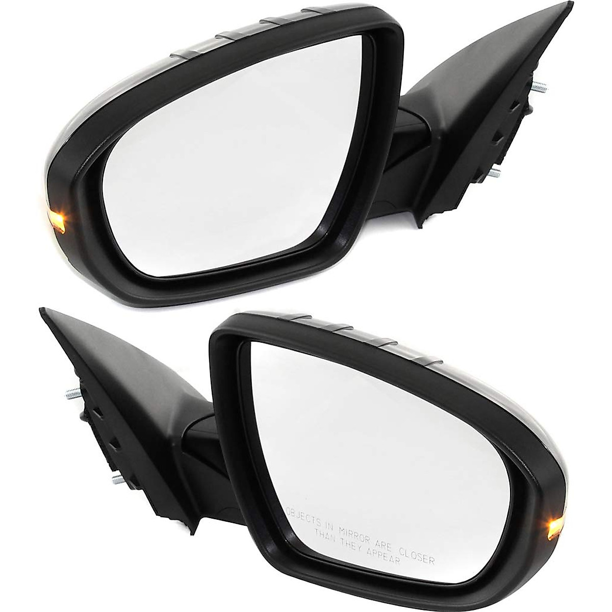 Kool Vue Driver & Passenger Side Power Heated Mirrors for Kia Optima 2012-2013 Power Fold With Signal Light Paintable USA Built Vehicle