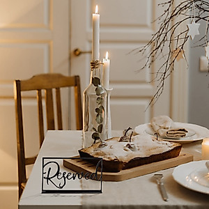 6 Pieces Reserved Signs for Wedding, Party, Acrylic Reserved Table Signs Reserved Seating Signs for Tables chairs Restaurant Special Events