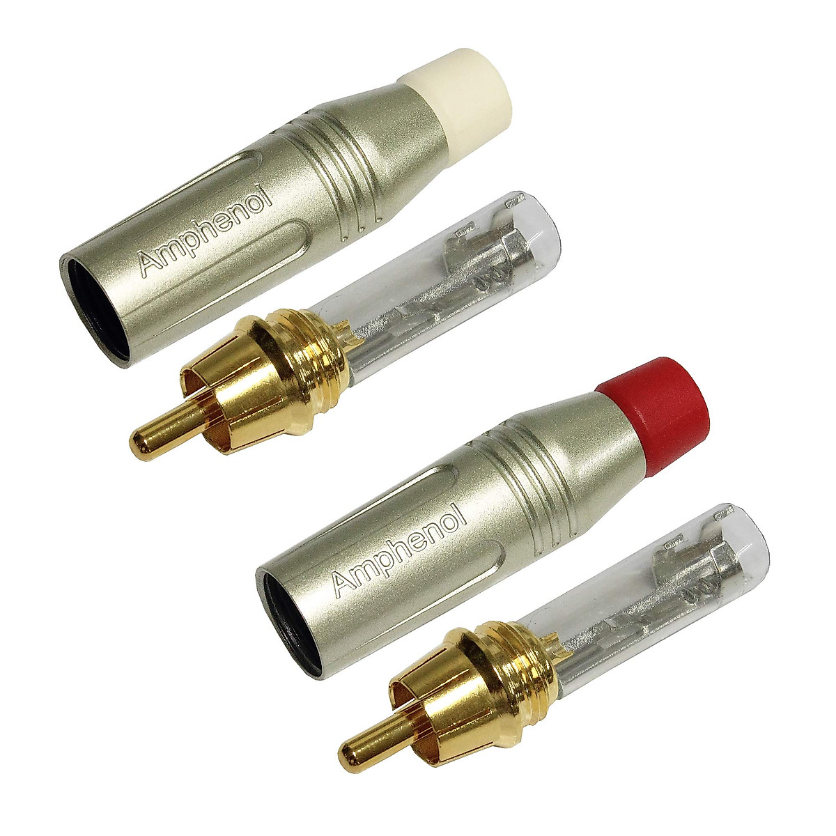 3.5 Foot RCA Cable Pair - Gotham GAC-1 Ultra Pro - Low-Cap (21pF/ft) Audio Interconnect Cable with Amphenol ACPR Die-Cast, Gold Plated RCA Connectors