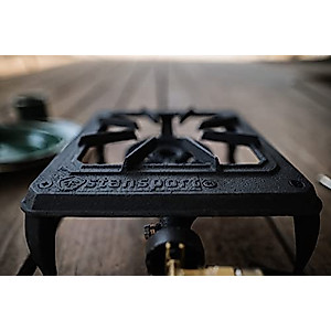 Stansport Single Burner Cast Iron Stove with Regulator Hose (208-100)