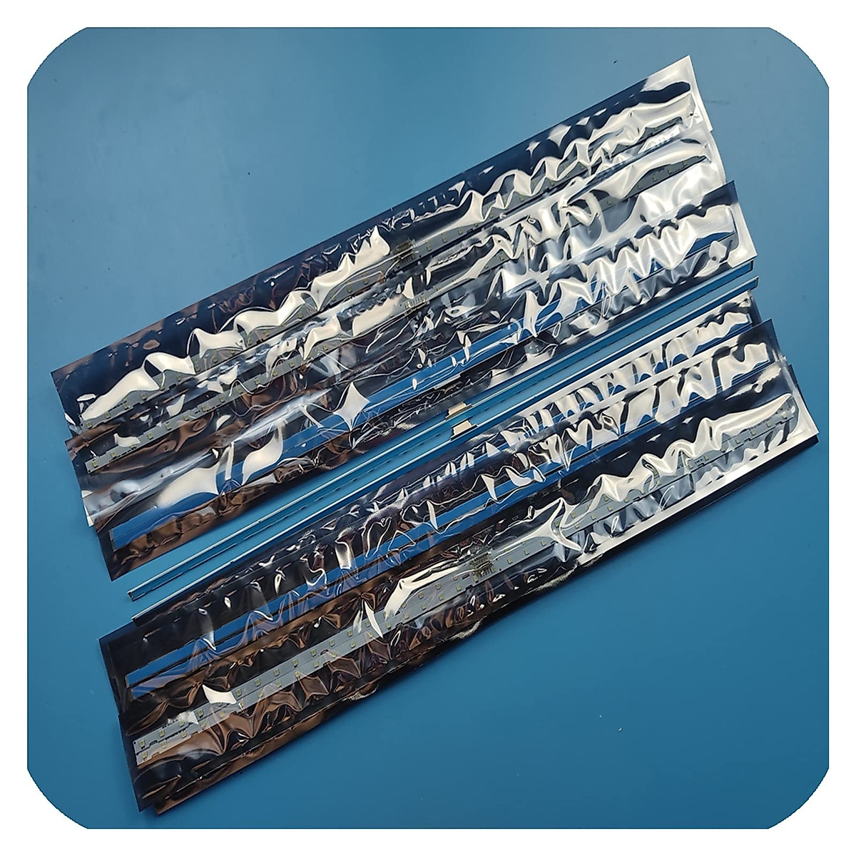 ALMVIS LED Strip 38leds Fit for Samsung AOT_49_NU7300_NU7100_2X38_3030C BN61-15483A LM41-00557A UE49NU7140 UE49NU7100 UE49NU7120 49NU7100 LED TV Backlight