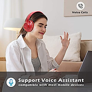 Srhythm NC15 Noise Cancelling Headphones Bluetooth Over-Ear Headset with Mic for Teens, Adults Online Class/Home Office/TV/PC/Phone