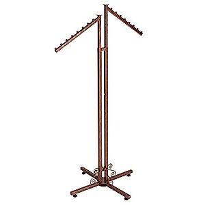 SSWBasics 2 Way Rack Clothing Rack - Cobblestone Design (Slant Arms)