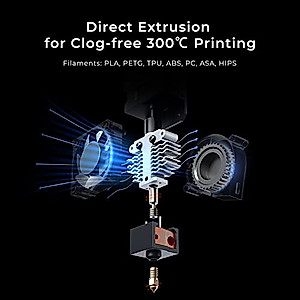 Creality Official 3D Printer Ender-5 S1 250mm/s High-Speed 3D Printers with 300 High-Temp Nozzle Direct Drive Extruder, CR Touch Auto Leveling, Stable Cube Frame High Precision,8.66X8.66X11.02 inch